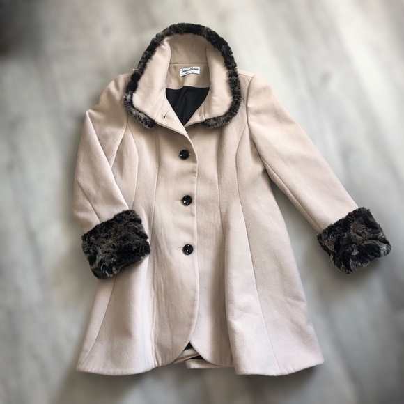 Vintage | Jackets & Coats | Vintage Jonathan Michael Wool Fur Dress ...